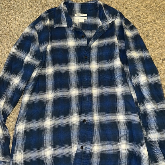 Amazon Essentials | Shirts | Blue And White Flannel | Poshmark